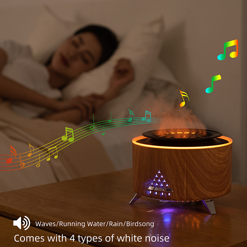 2023 new unique multifunction Aroma diffuser 3D flame jellyfish spray ...